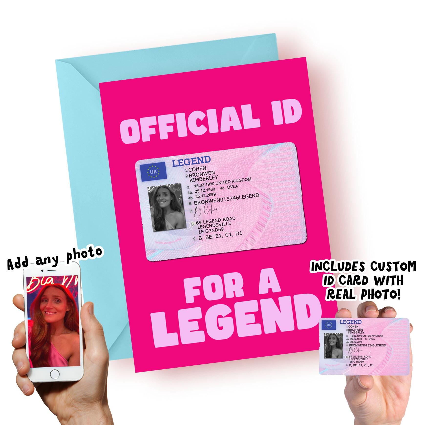 FUNNY ID CARDS | FAKE ID CARDS | FUNNY BANTER CARDS