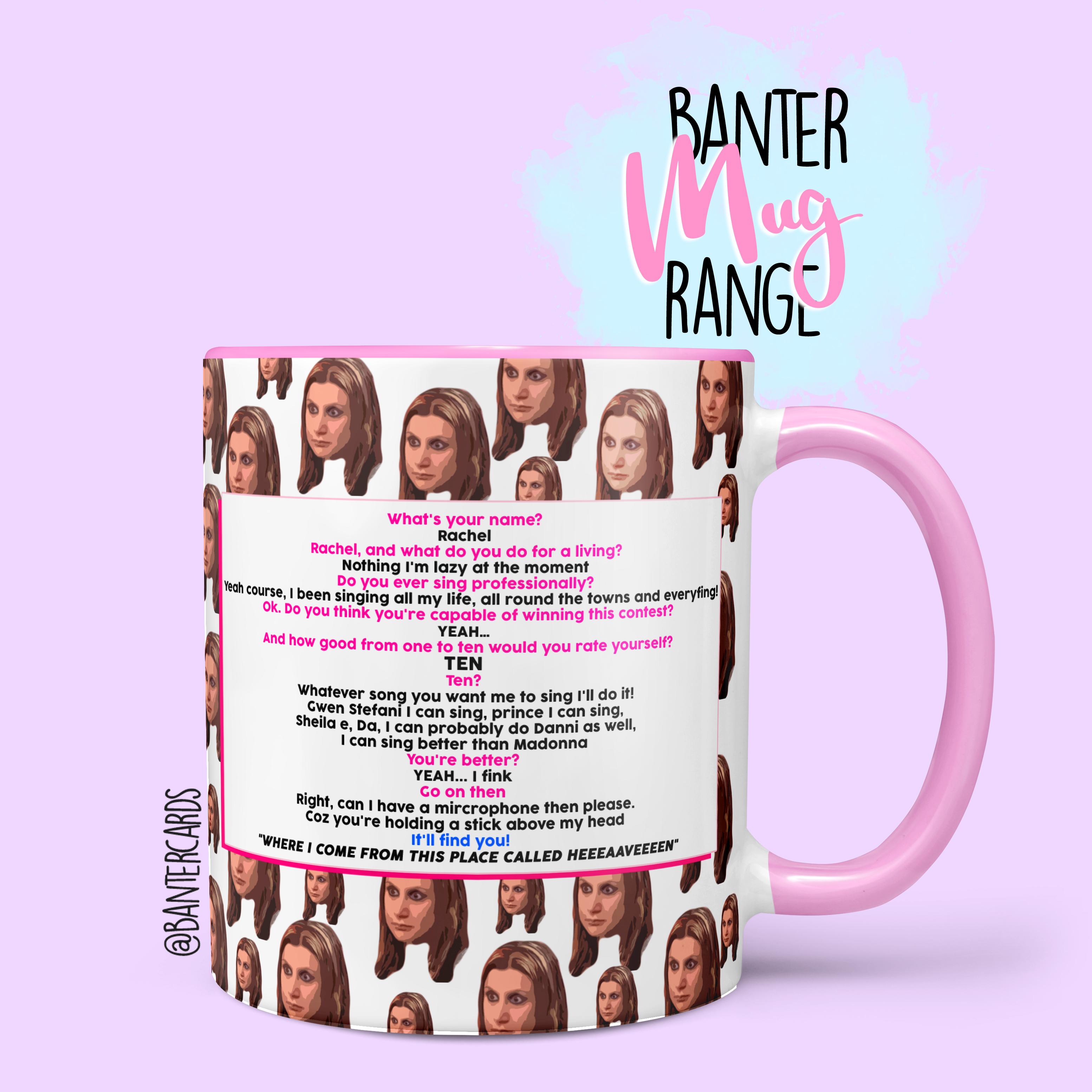 WHAT'S YOUR NAME? RACHEL MUG| XFACTOR | RACHEL XFACTOR MEME | BANTER ...