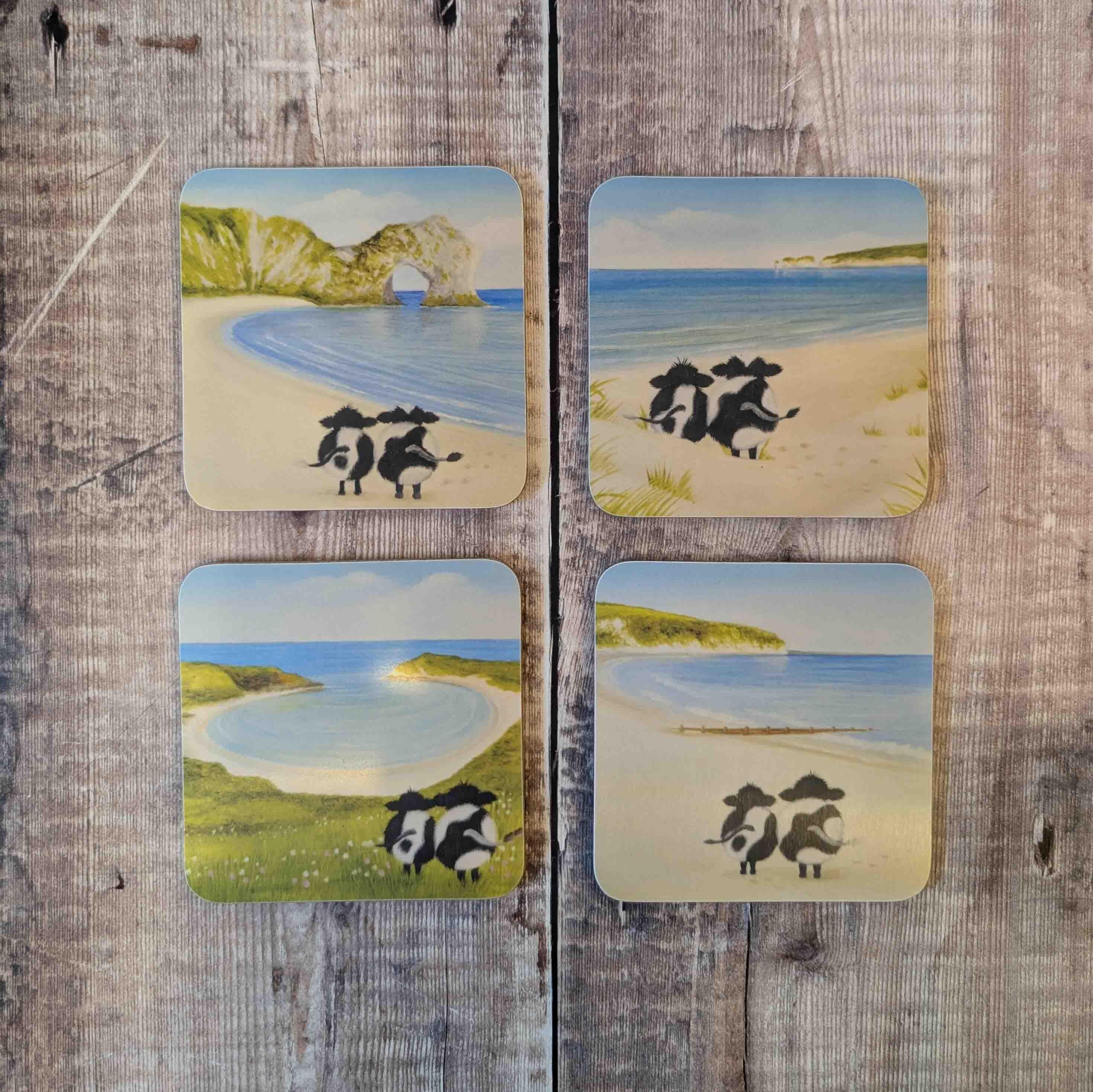Mini Moos | Single Coasters & Coaster Sets | Features the Purbeck Mini ...