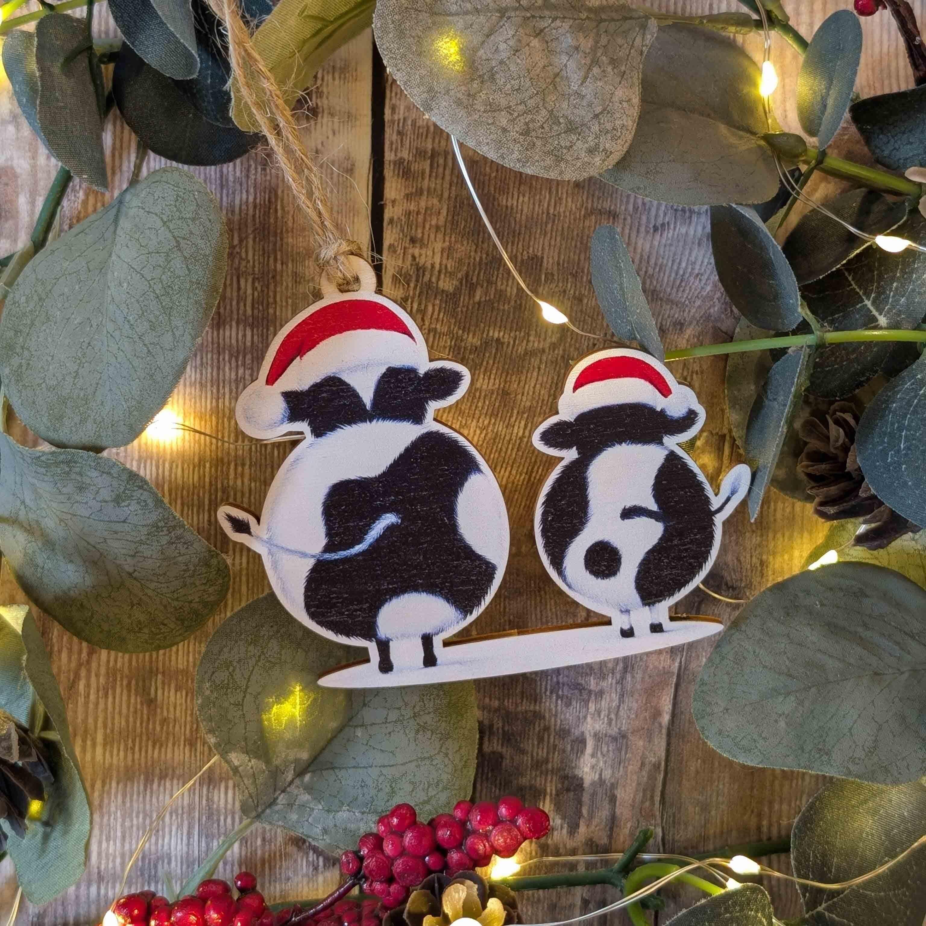 Wooden Christmas Decoration | Mini Moos | New for 2025