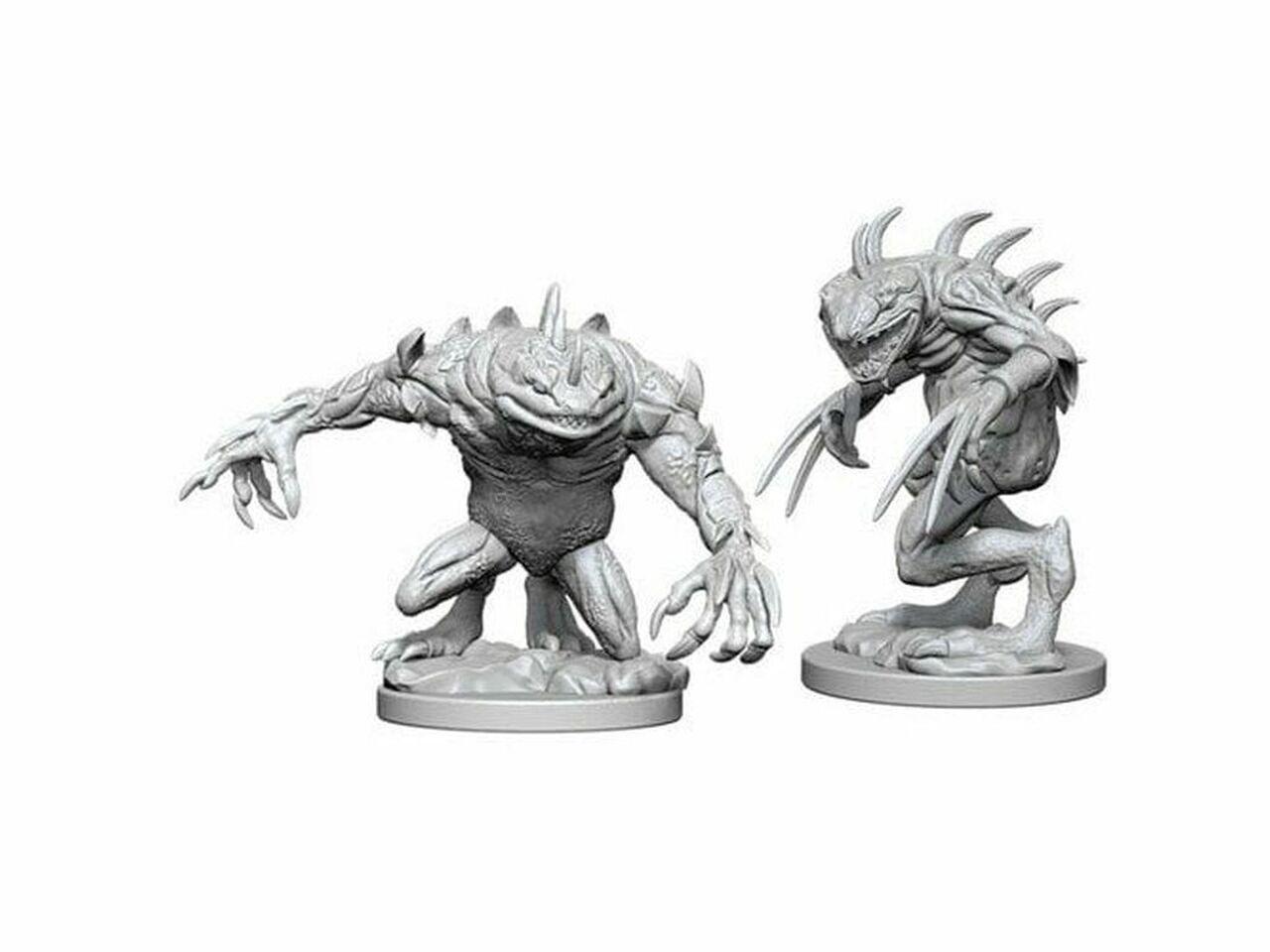 D&D Nolzur's Marvelous Unpainted Miniatures : Grey Slaad & Death Sladd