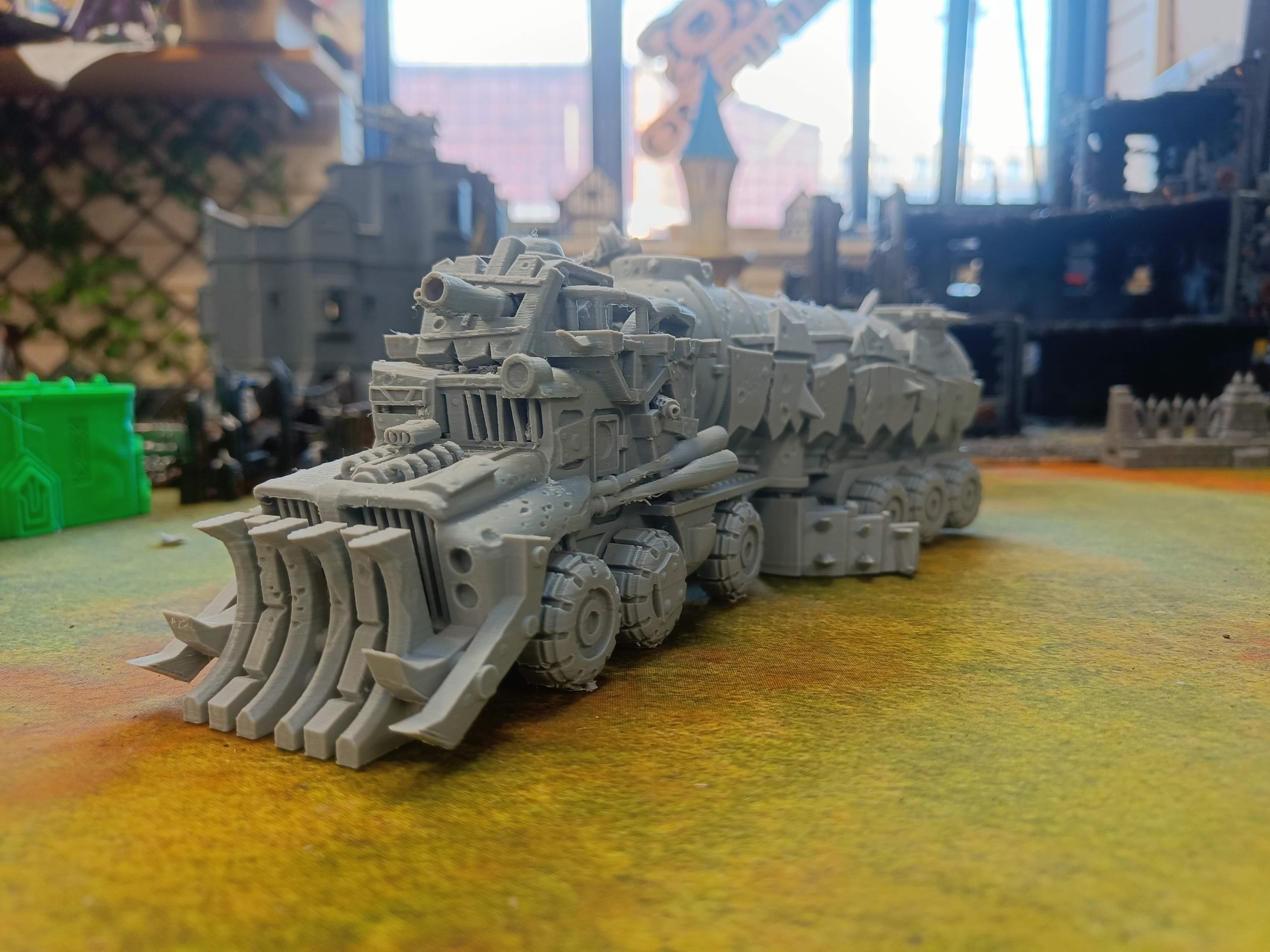 Orkaz Orc or Dystopian Super Heavy Transport Battlewagon Truck