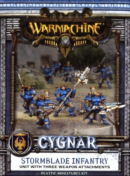 Cygnar Stormblade Infantry Unit with Three Weapon Attachments