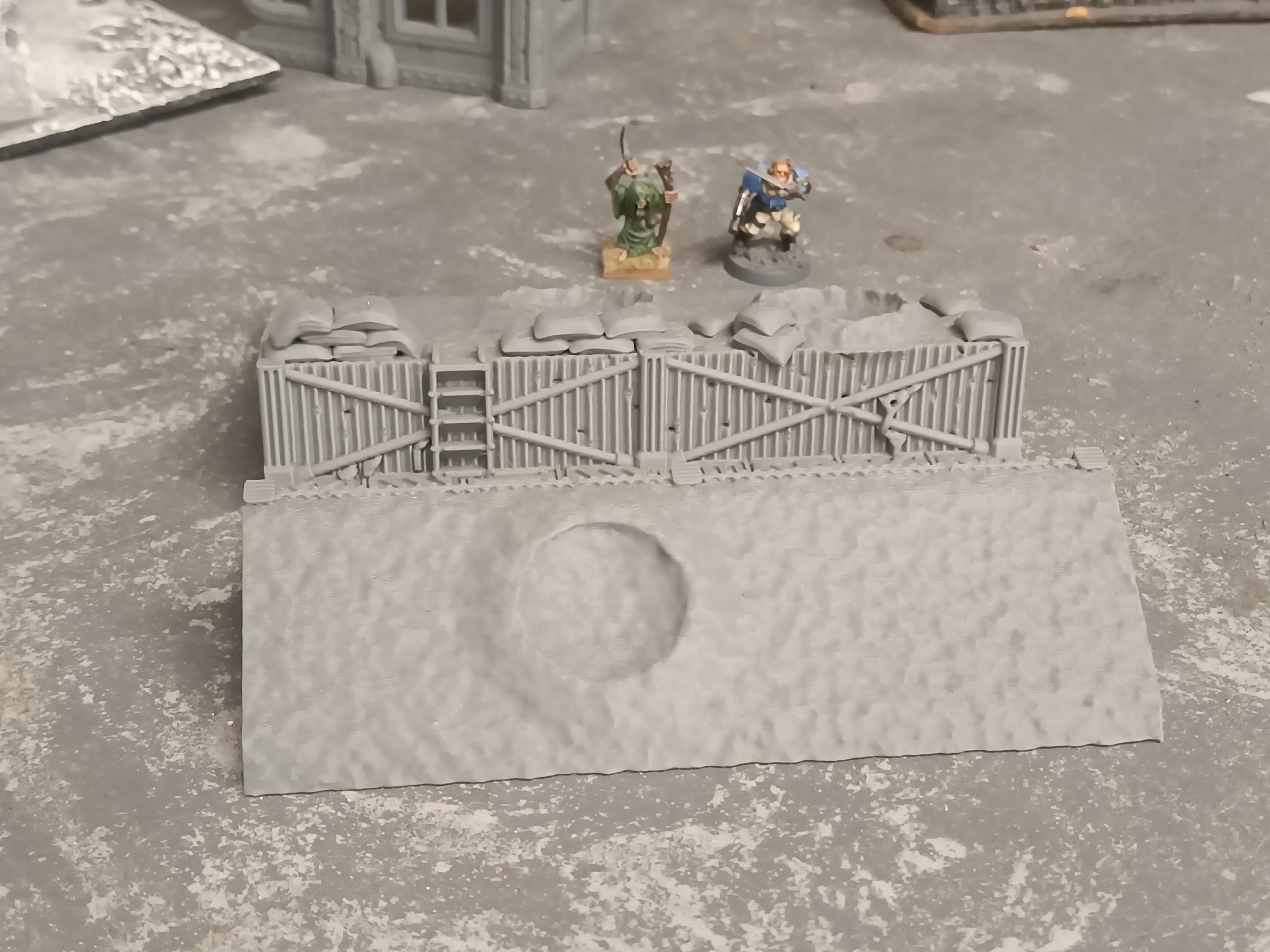 Battlefield Trenches / Defence Line WW2, WW1 Sci-fi & Fantasy Scenery ...