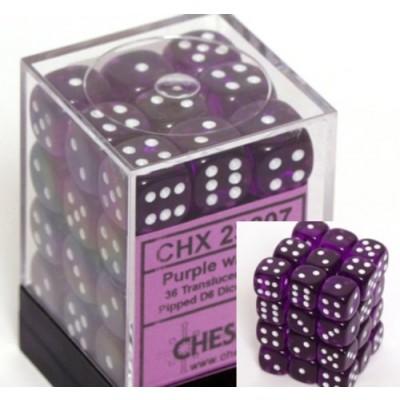 Purple Translucent Dice 12mm (36)dice by Chessex