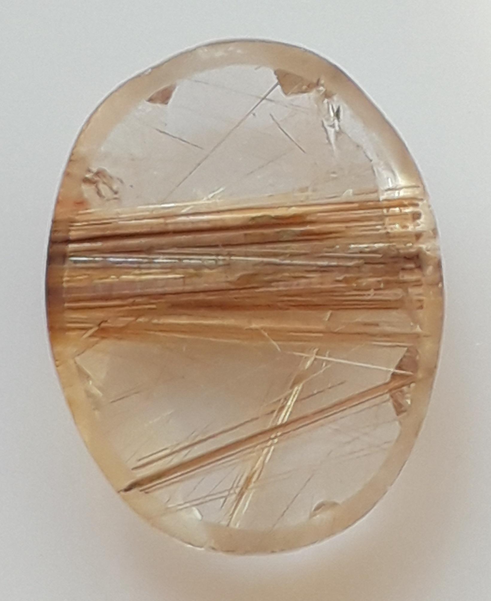 Golden rutilated quartz oval cut 2.80ct responsibly sourced from an ...