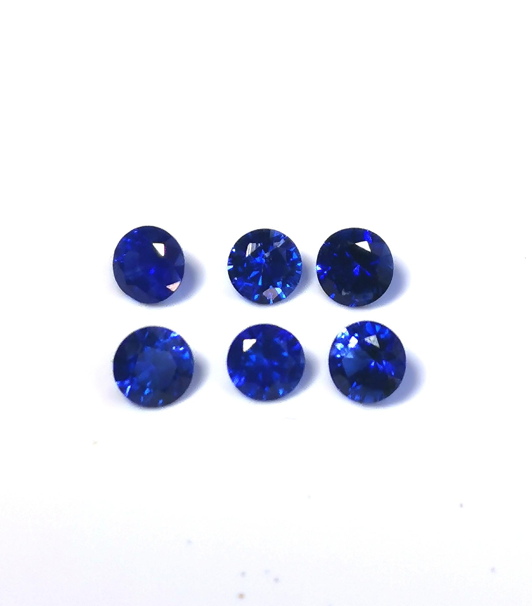 Blue Sapphire 3mm Round Cut