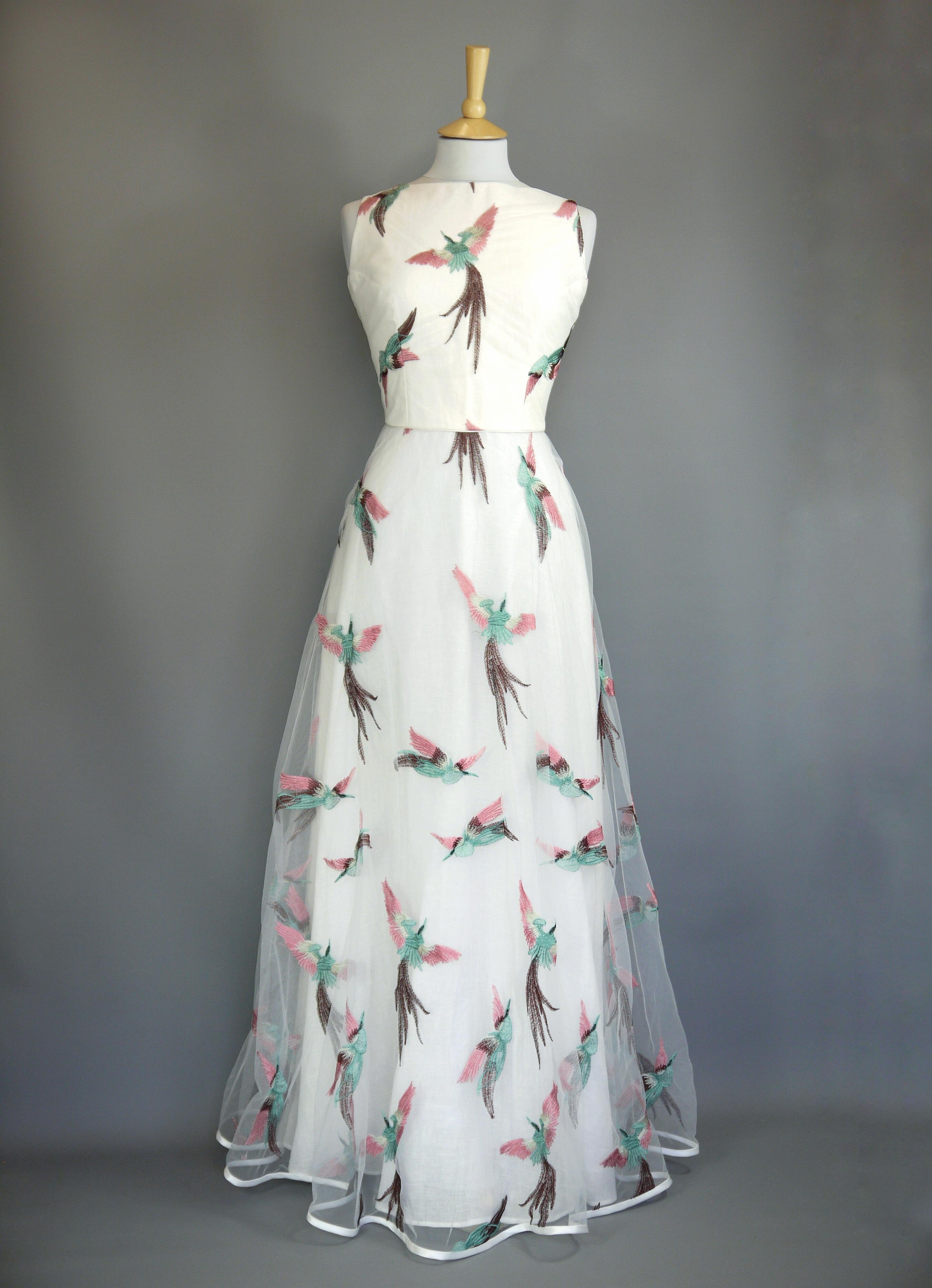 Size UK 14 - Paradise Sabrina Wedding Gown in Birds of Paradise Lace ...
