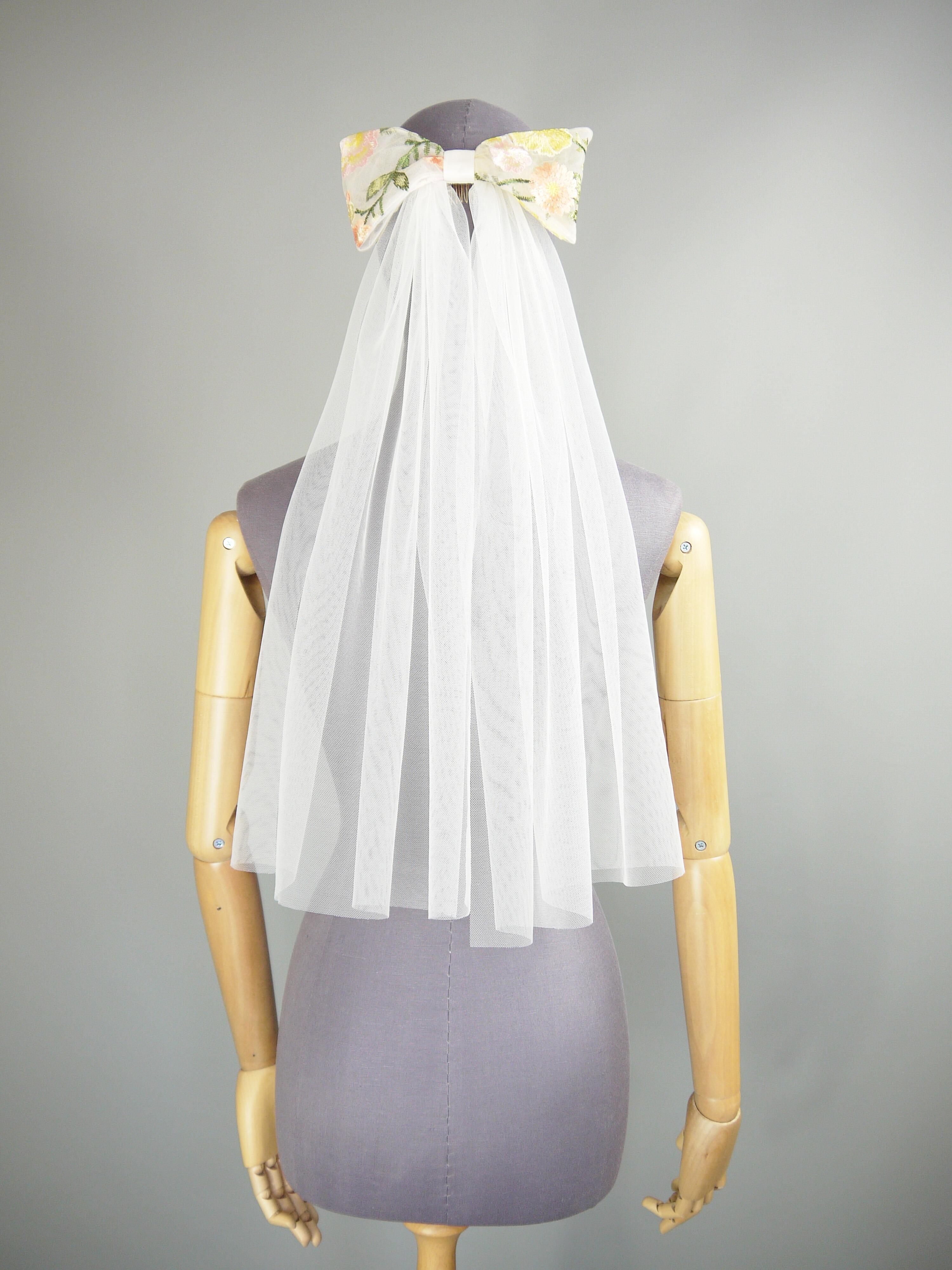 Bridal Bow in Floral Lace