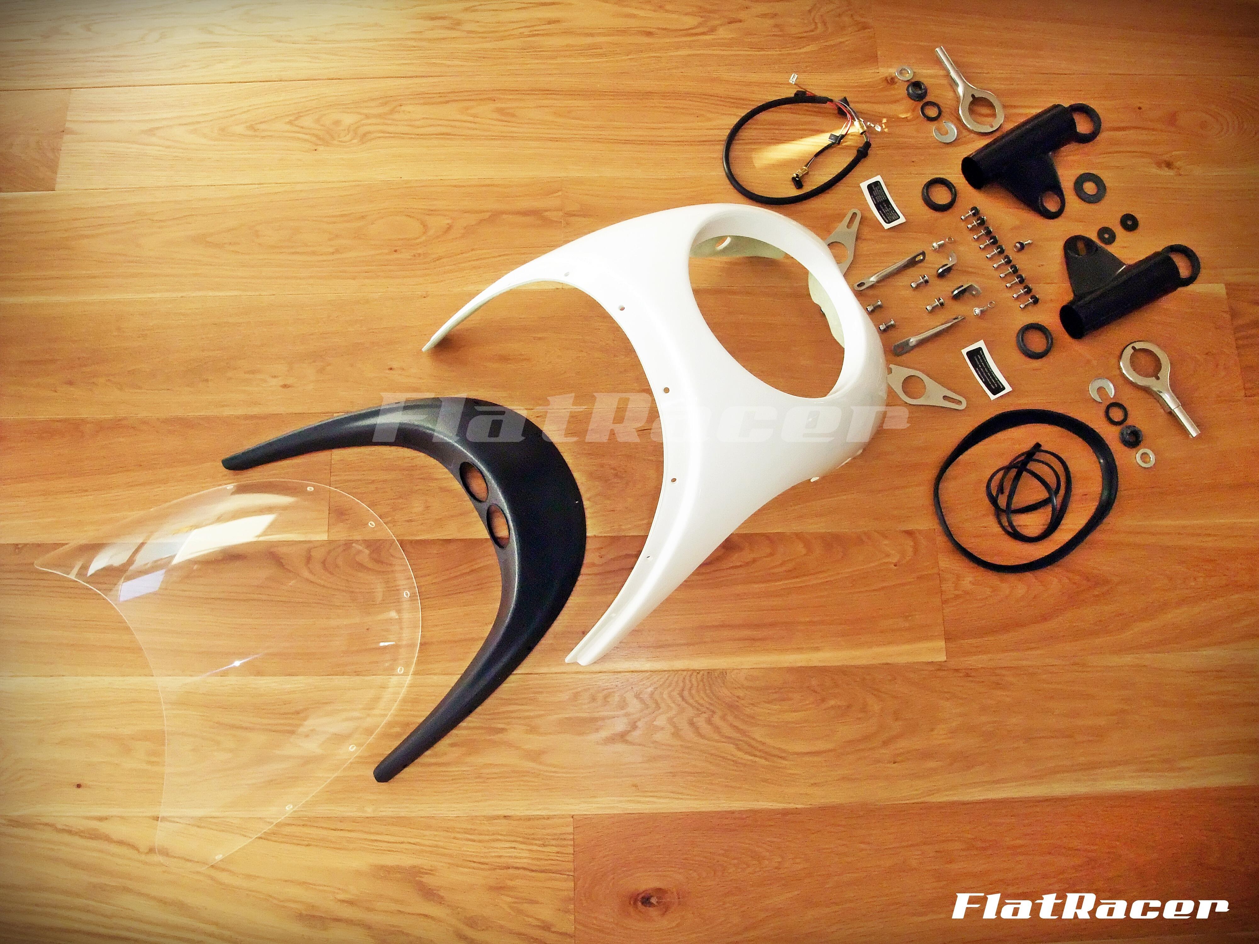 FlatRacer BMW R90S replica cockpit fairing - FULL KIT