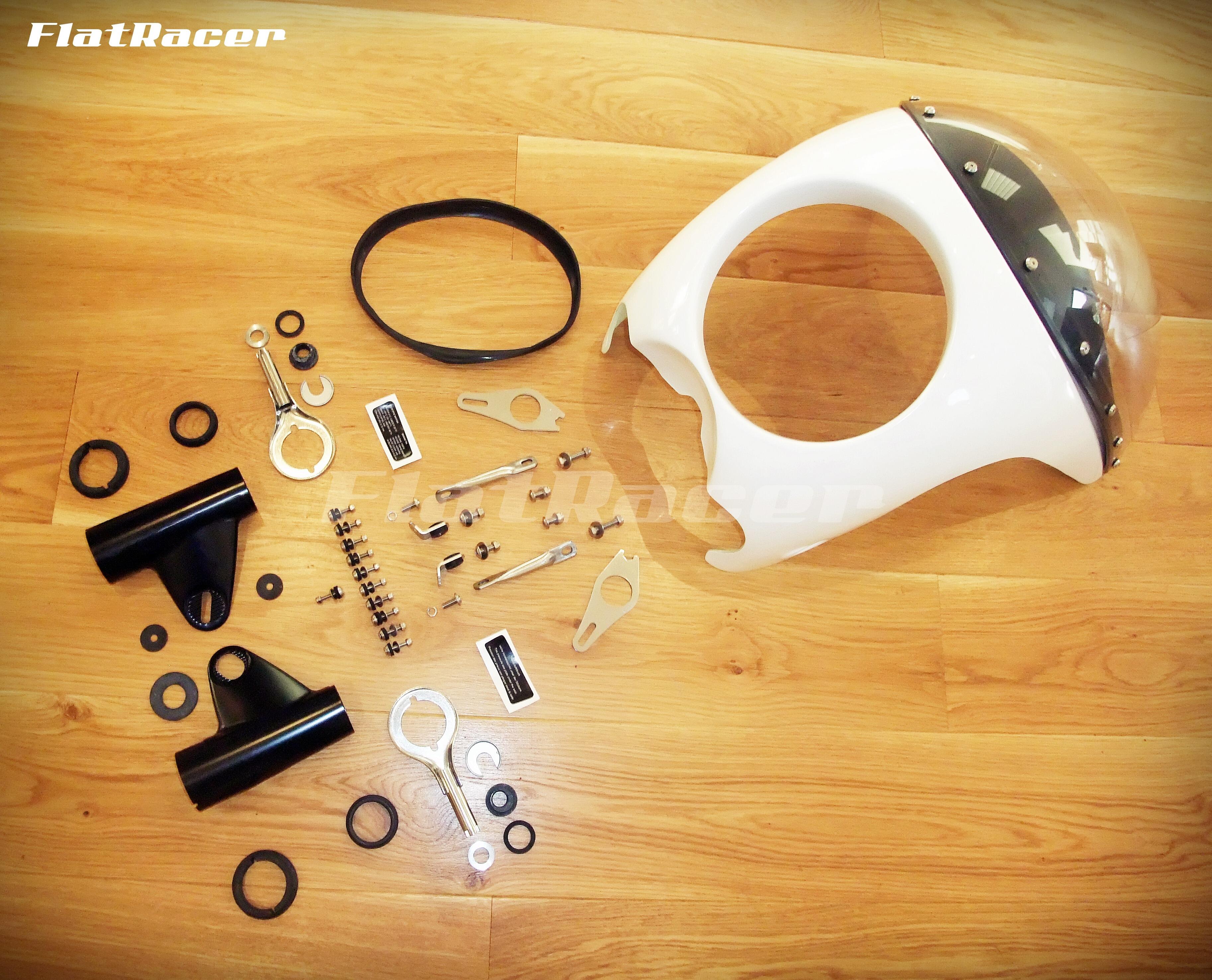 FlatRacer BMW R90S replica cockpit fairing - FULL KIT