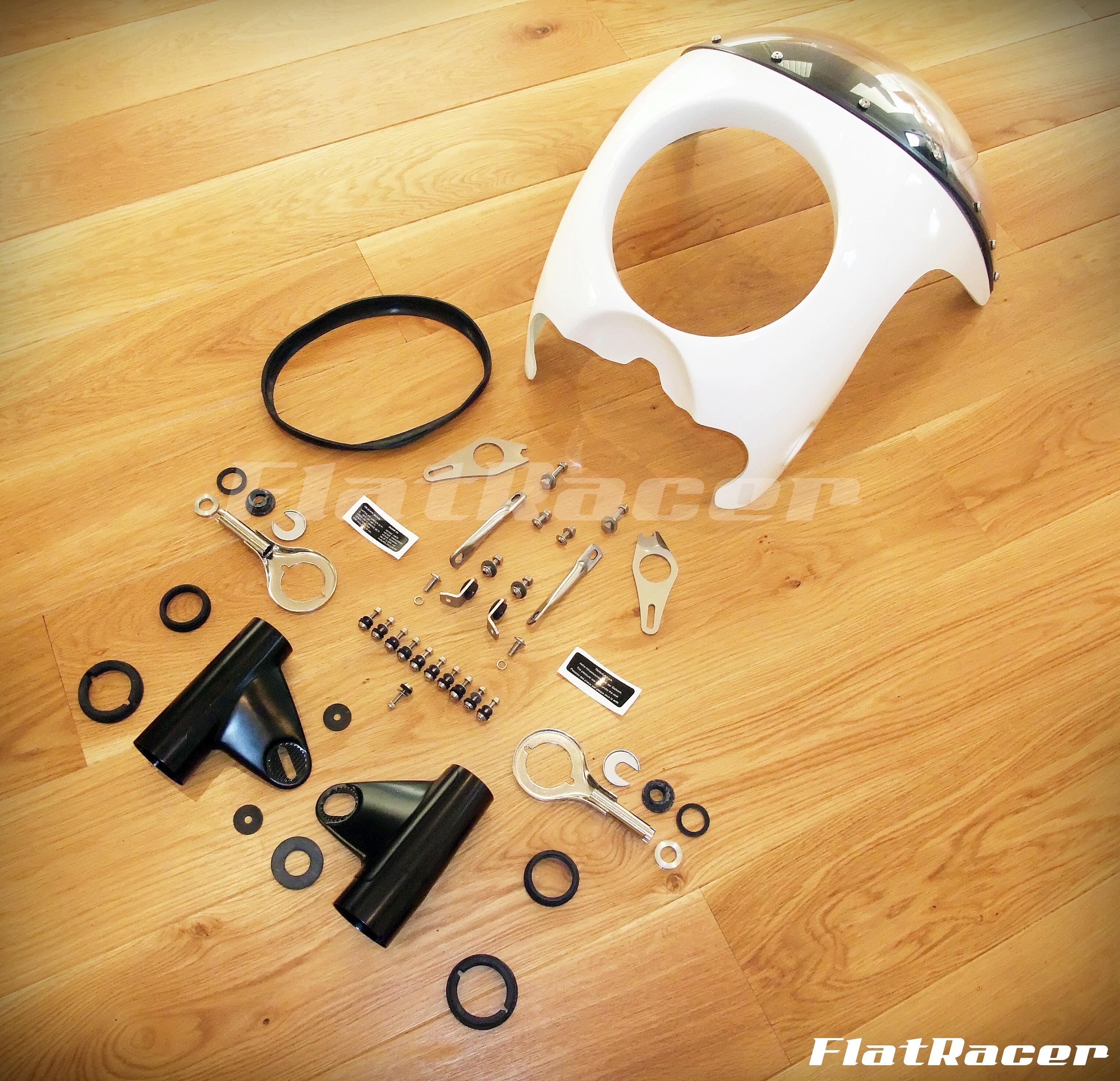 FlatRacer BMW R90S replica cockpit fairing - FULL KIT
