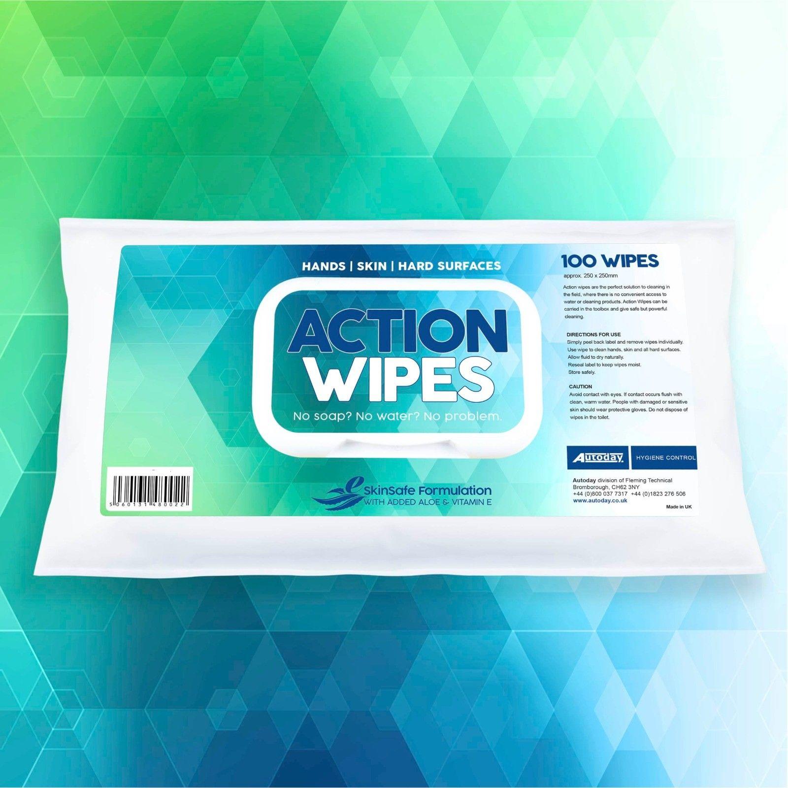 Action Wipes: No Soap? No Water? No Problem!