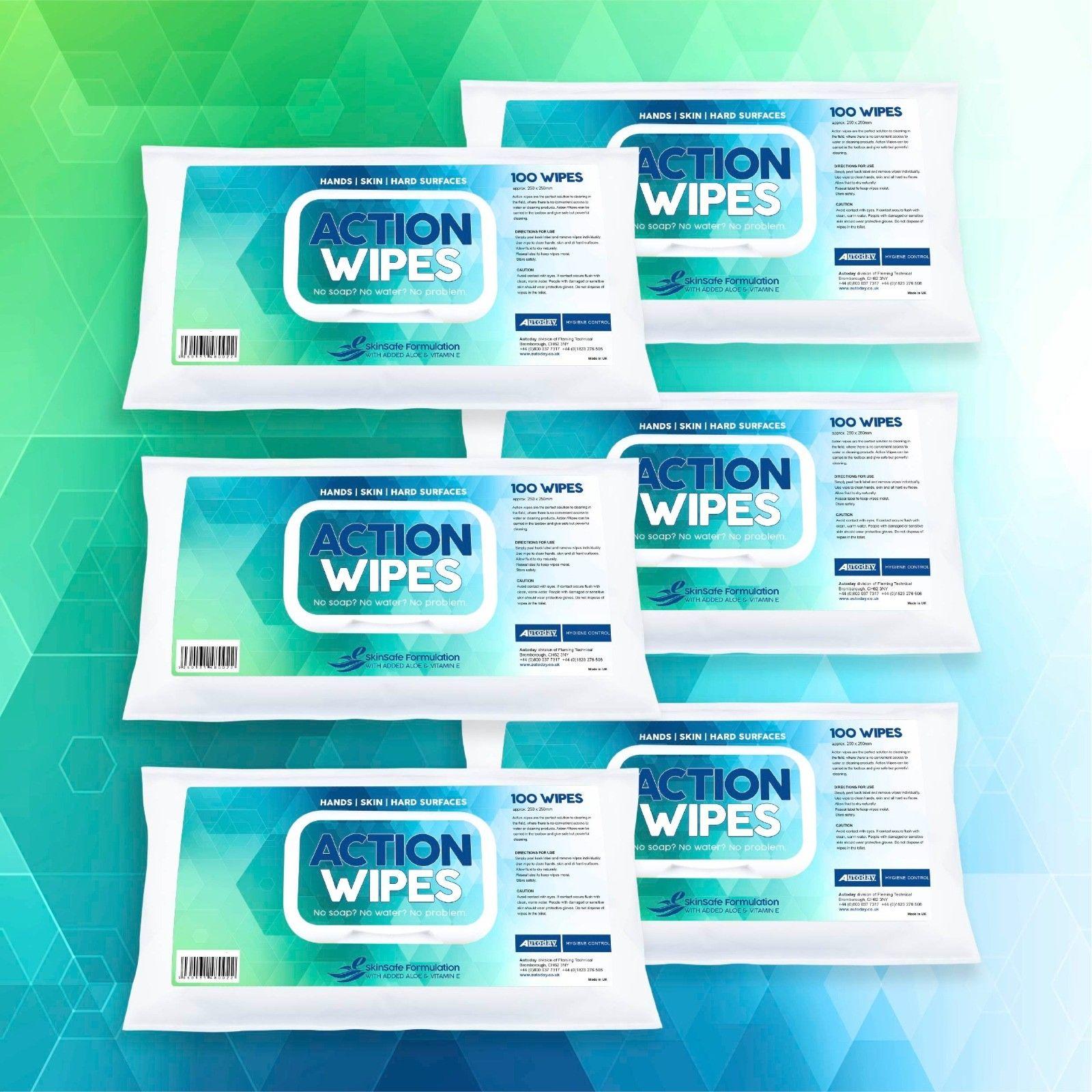 Action Wipes: No Soap? No Water? No Problem!