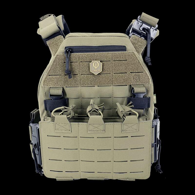 CONQUER MQR "MAGNETIC QUICK RELEASE" VEST RANGER GREEN