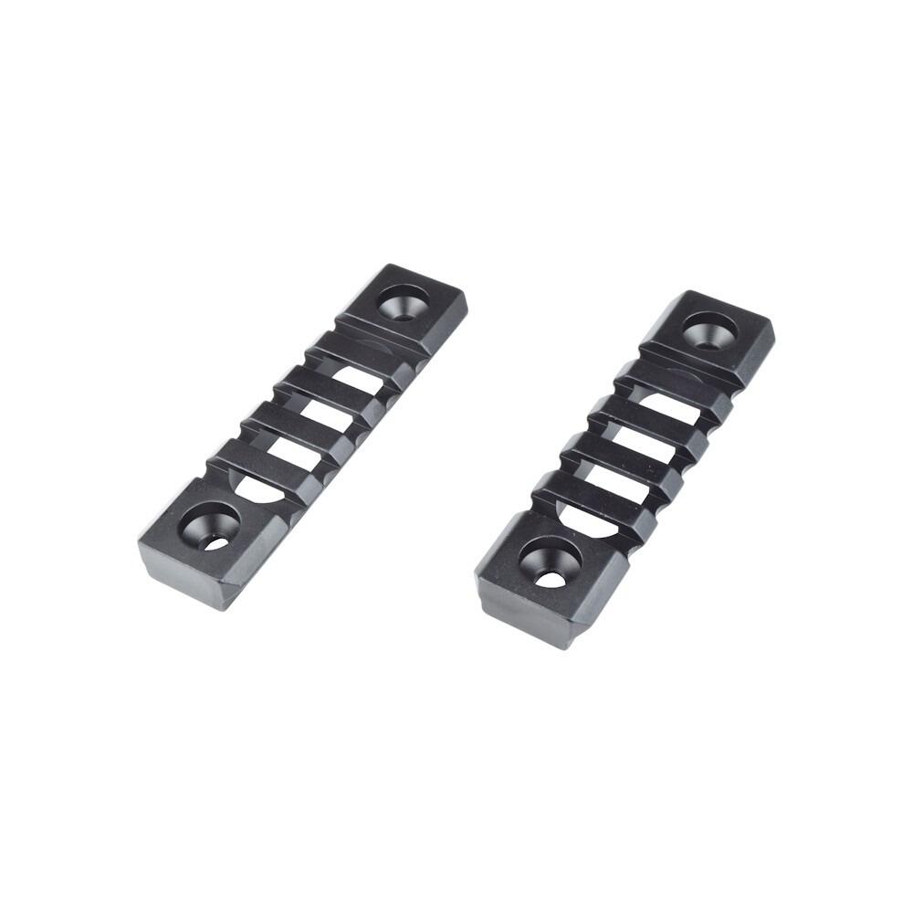 Js Tactical Standard 20mm 5 Slots Rail For Keymod Black 2 Pieces