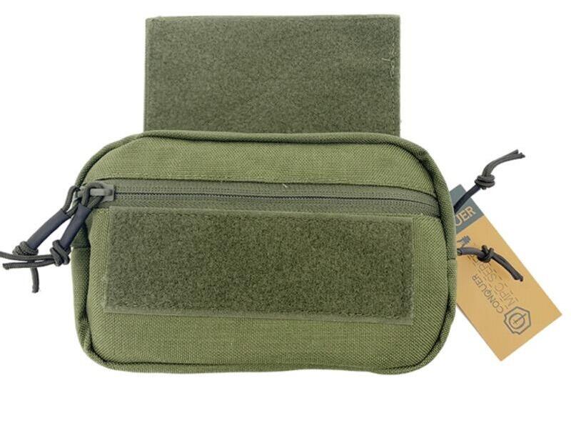 CONQUER DROP DOWN UTILITY POUCH OD GREEN