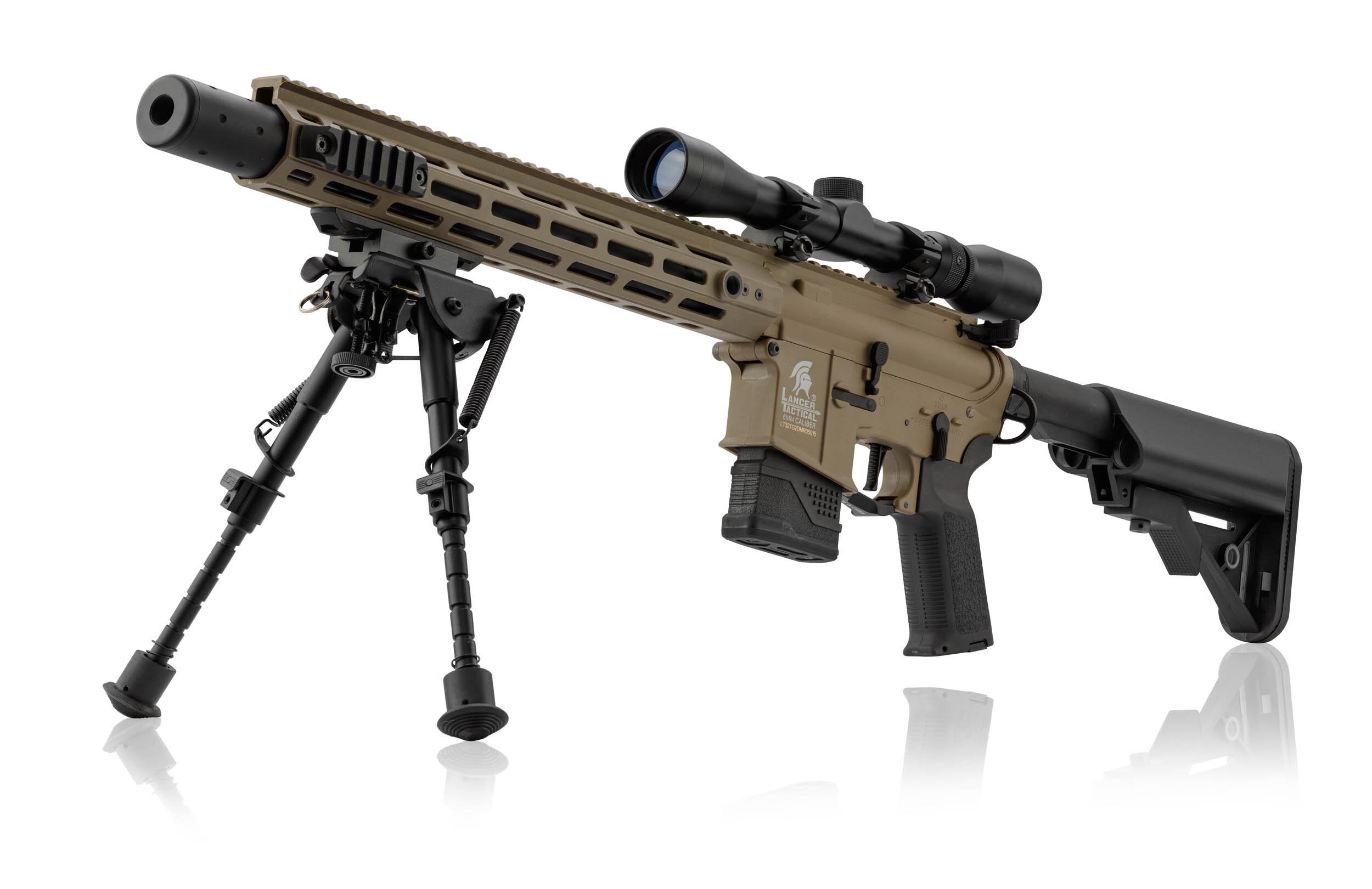 LANCER TACTICAL LT-34 HELLION DMR TAN COMBO PACK