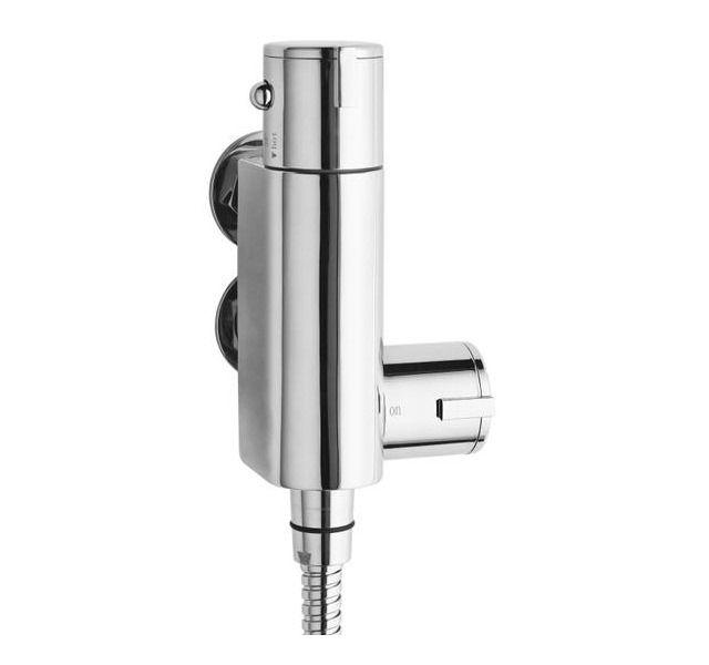 Ultra Vertical Thermostatic Space Saving Bar Shower Mixer Valve Bottom ...