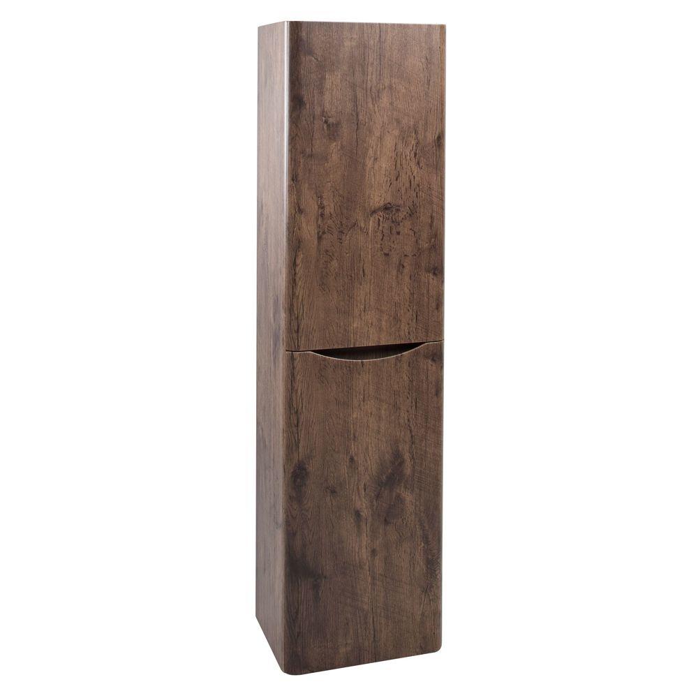Jupiter Bali Chestnut Wall Mounted Tall Bathroom Cabinet Tallboy WMSC150C