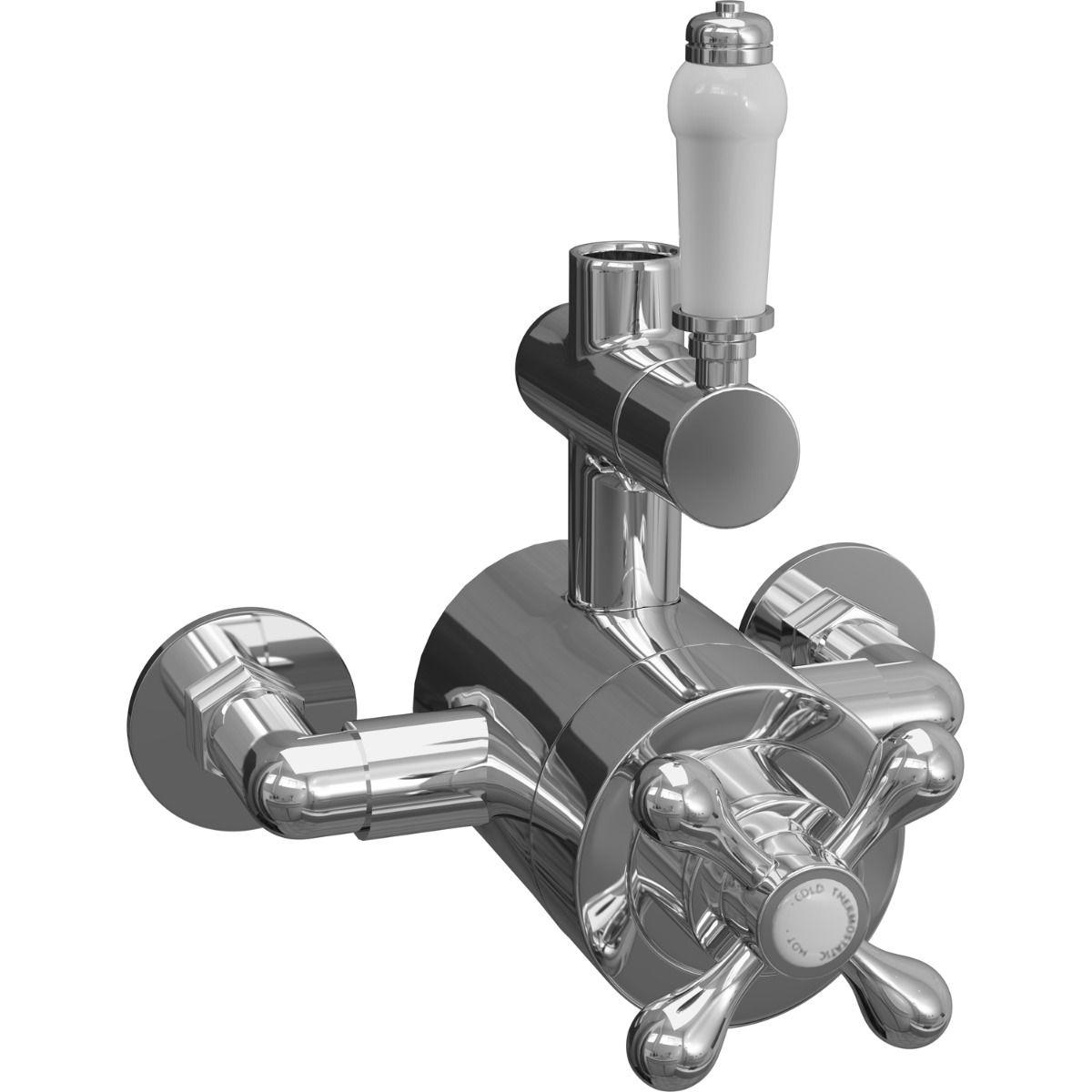 Jupiter Traditional Dual Exposed Thermostatic Shower Valve With ...