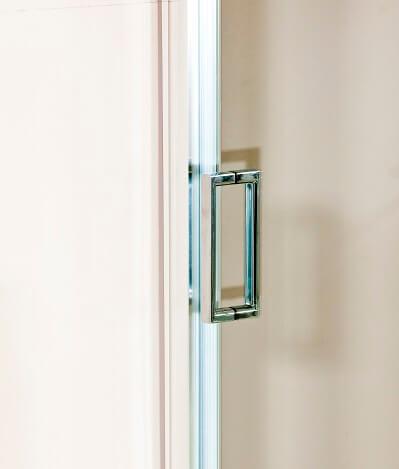 Jupiter 900mm x 900mm Square Polished Silver Pivot Shower Enclosure