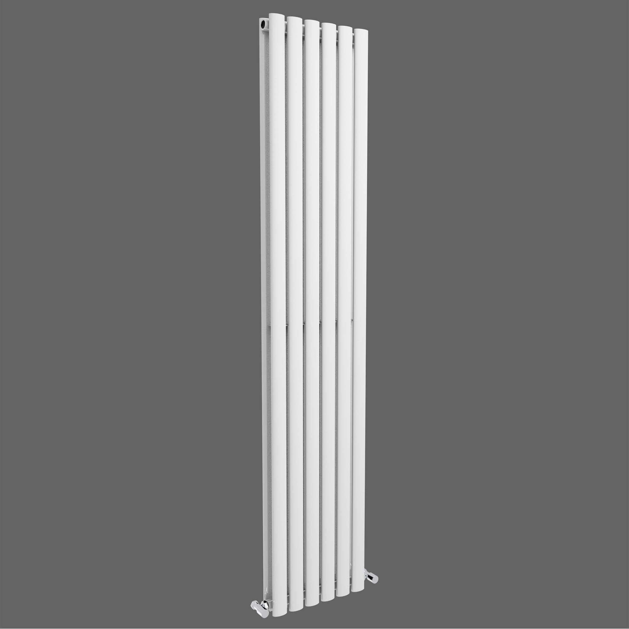 Jupiter Catherine White Vertical Designer Radiator L 1800mm x W 354mm ...