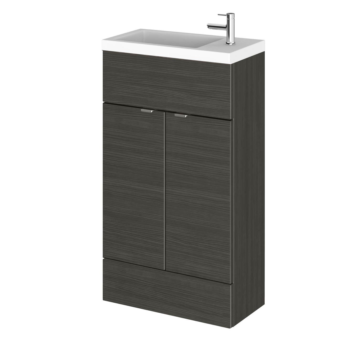 Hudson Reed Fusion Hacienda Black 500mm Vanity Unit & Basin - Compact ...