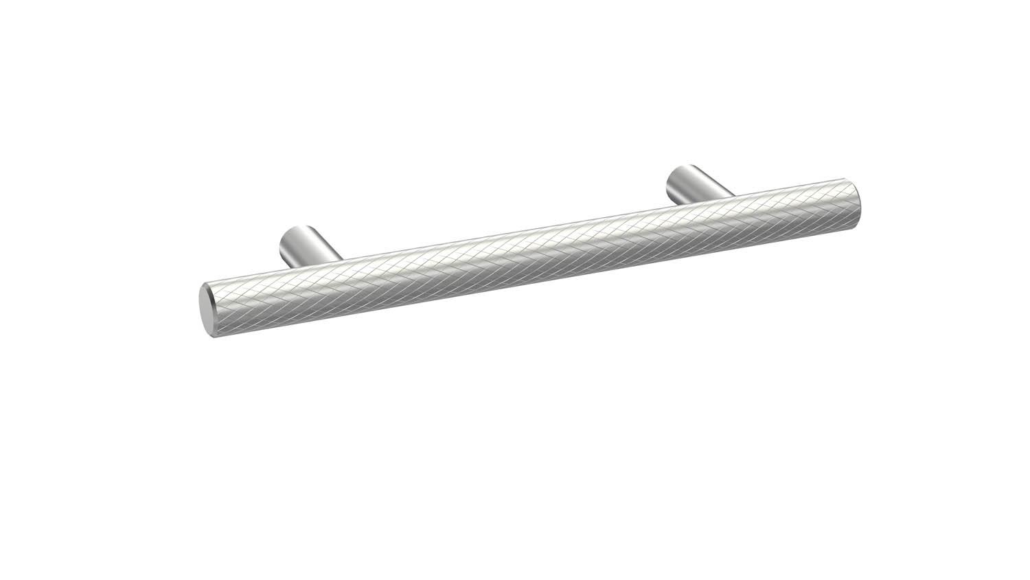 Hudson Reed Handles Knurled Bar Handle 96mm Bathroom Furniture - Chrome