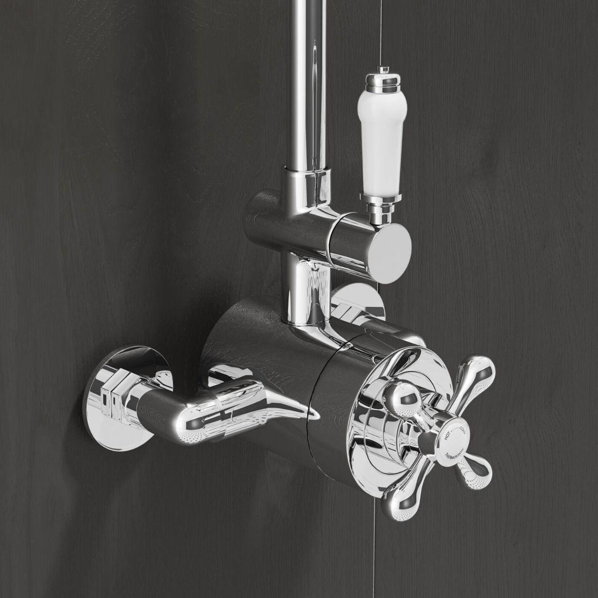 Jupiter Traditional Dual Exposed Thermostatic Shower Valve With ...
