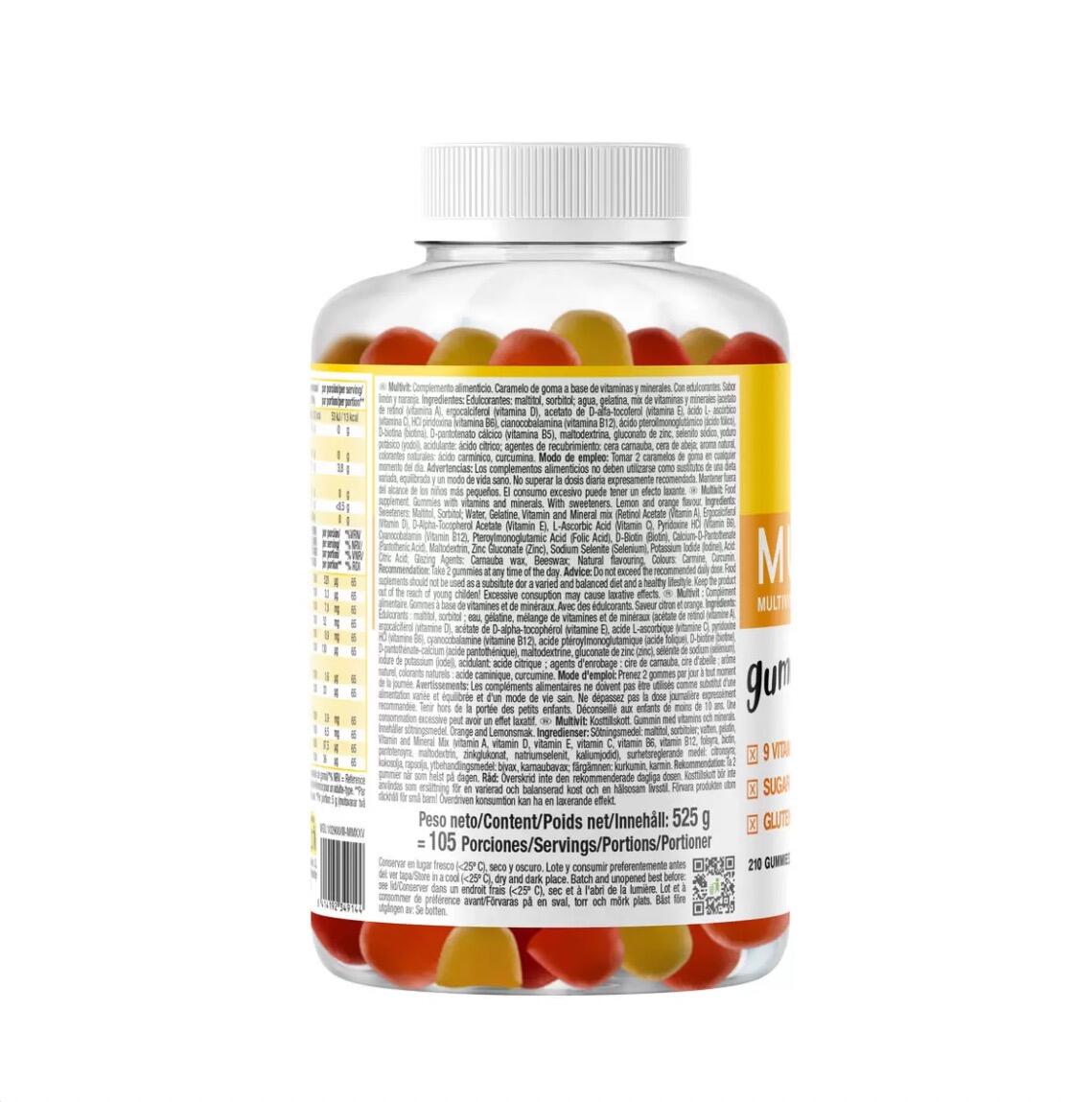Weider Adult Multivitamin Gummies – 210 Count | Daily Nutritional Support