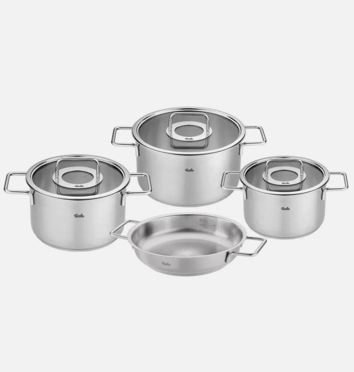 Fissler Pure Collection 7-Piece Stainless Steel Cookware Set | AKNZ UK