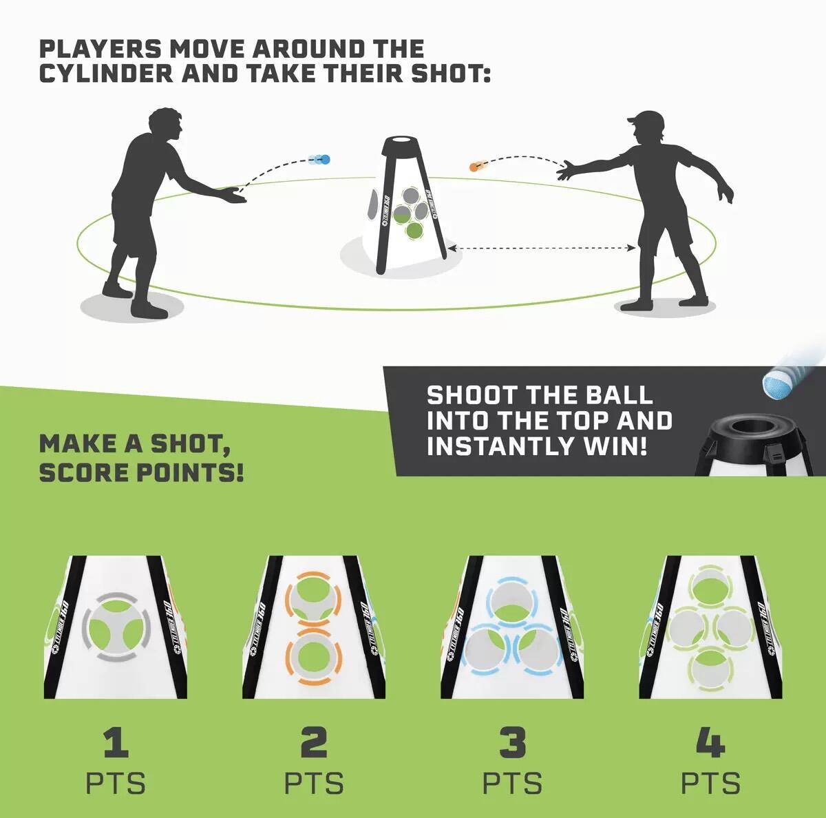 Eastpoint Cylinder 360 – All-in-One Outdoor Game Set | AKNZ