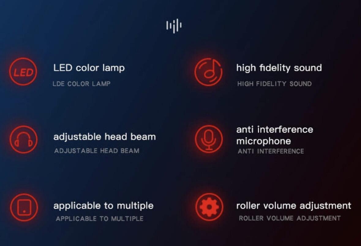 Yesido EK02 RGB Gaming Headset with Bass