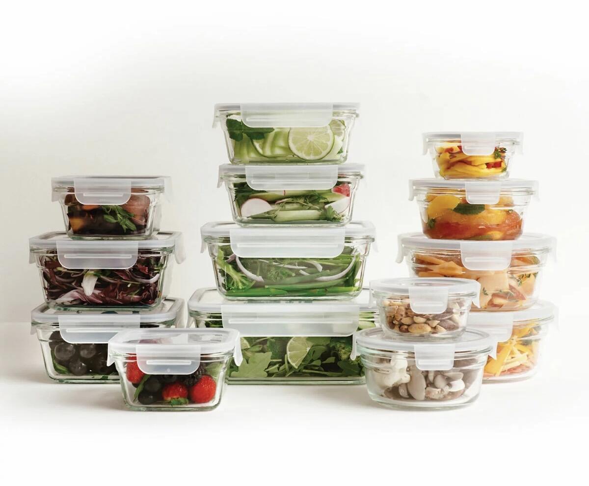 Glasslock 28-Piece Food Storage Set – Durable Glass Containers | AKNZ