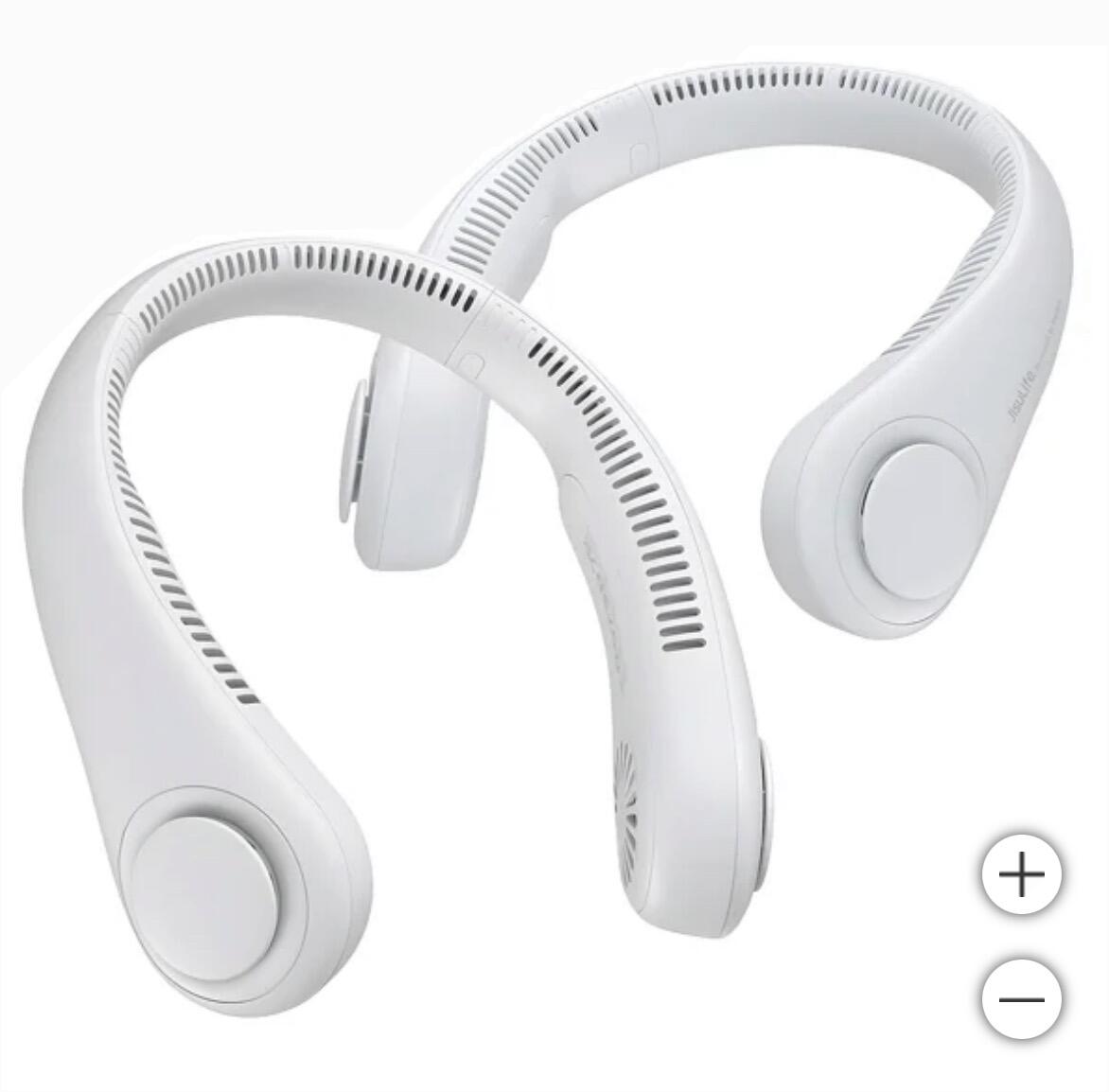 JISULIFE Neck Fan 2-Pack – Portable Hands-Free Cooling Fans