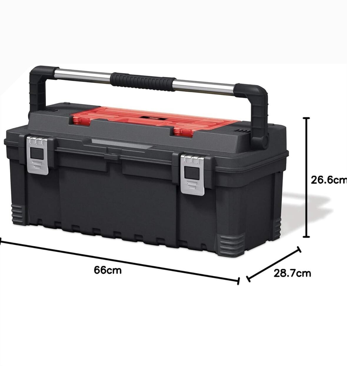 Keter Hawk Pro 22” Tool Box | Heavy-Duty Storage | AKNZ
