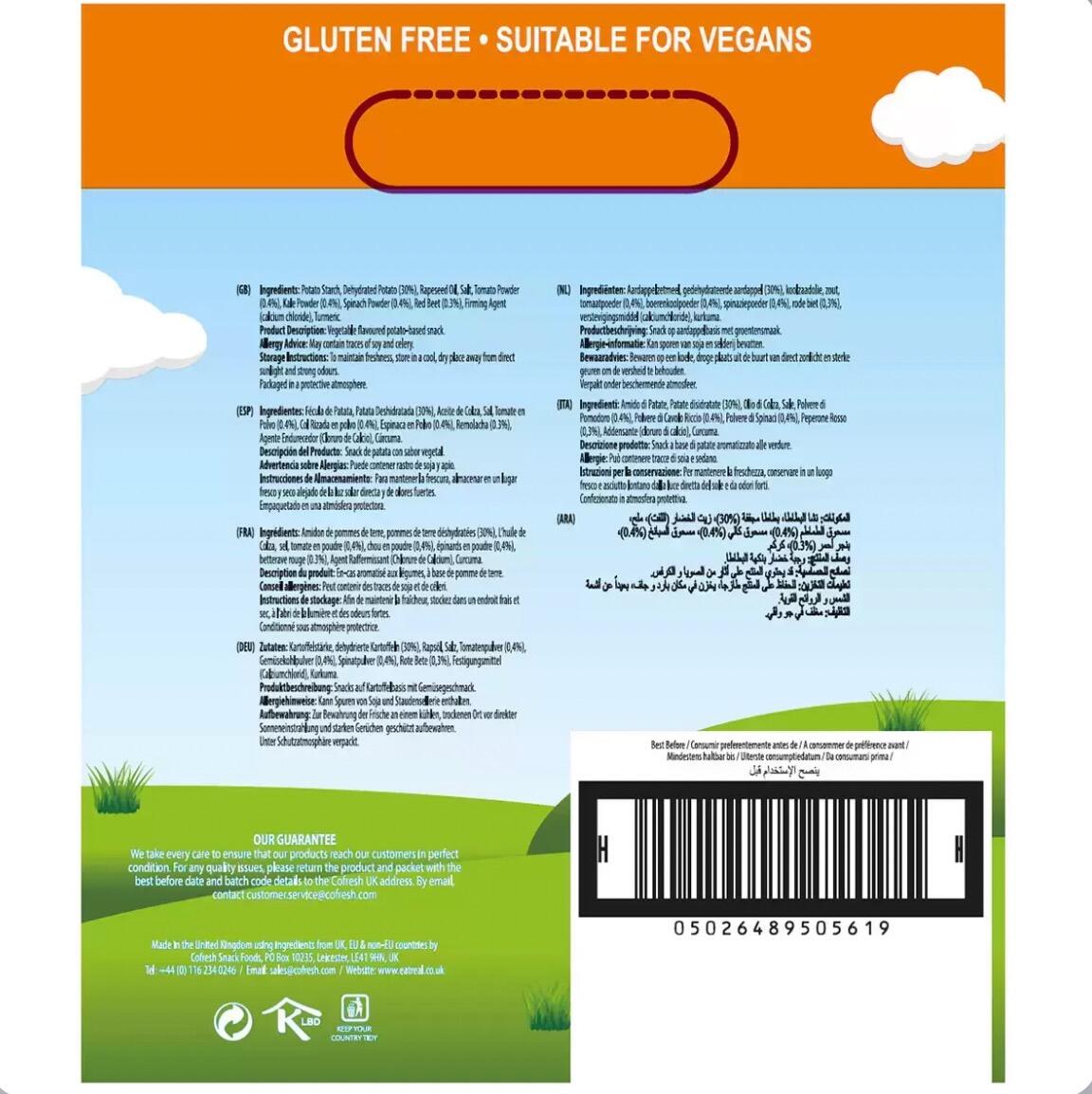 Eat Real Veggie Straws Multipack – 24 x 20g | Healthy Snack Option