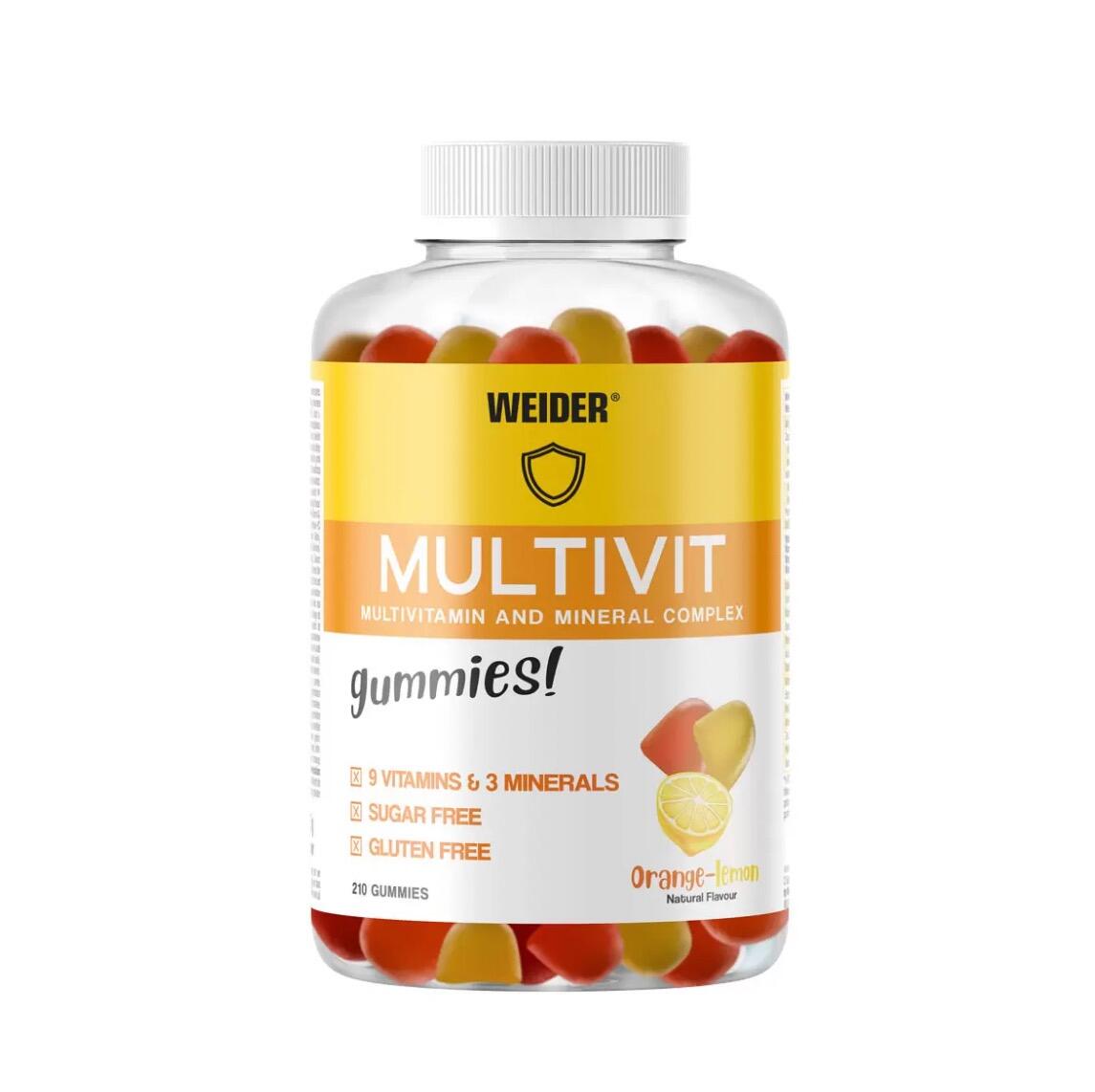 Weider Adult Multivitamin Gummies – 210 Count | Daily Nutritional Support