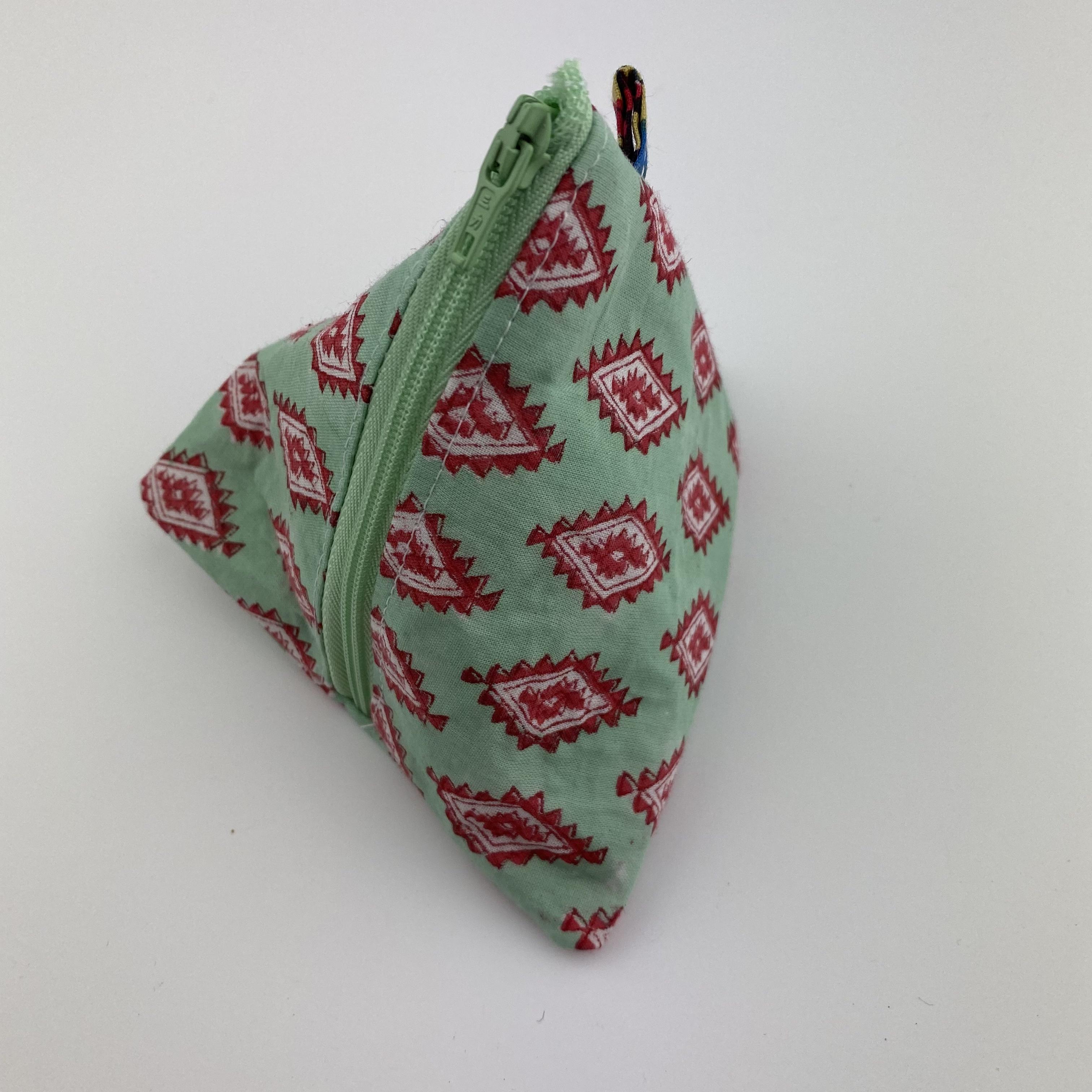 Red Diamonds on Mint Pyramid