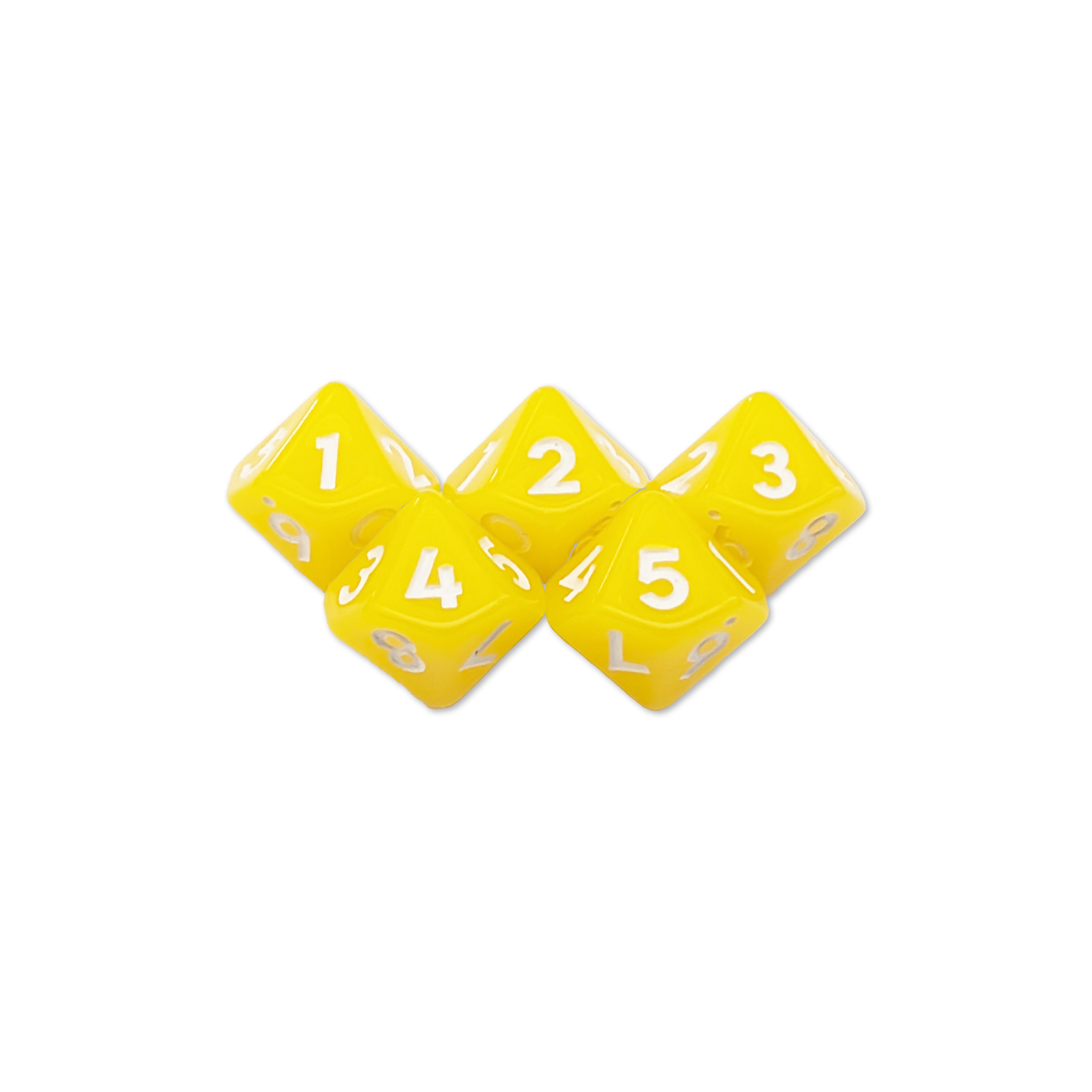 D10 Spindown Dice – Health, Resource & Status Counters (10 Colours)
