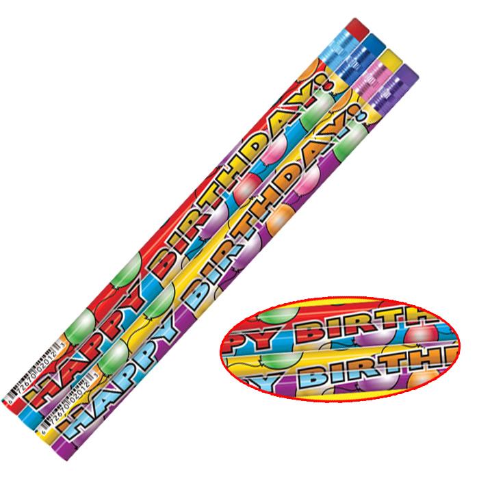 Birthday Balloon Pencils x 144 Value Box