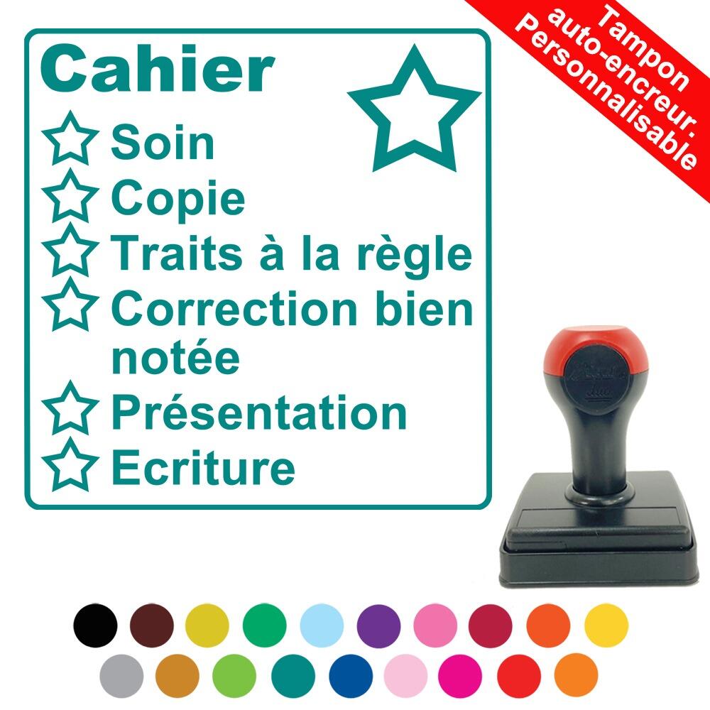 Tampon Enseignant | Cahier Grille de Correction: Soin, Copie, Traits à ...