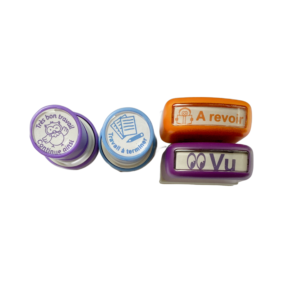 Tampons Enseignants | Vente ! Lot de 4 tampons auto-encreurs mixtes ...