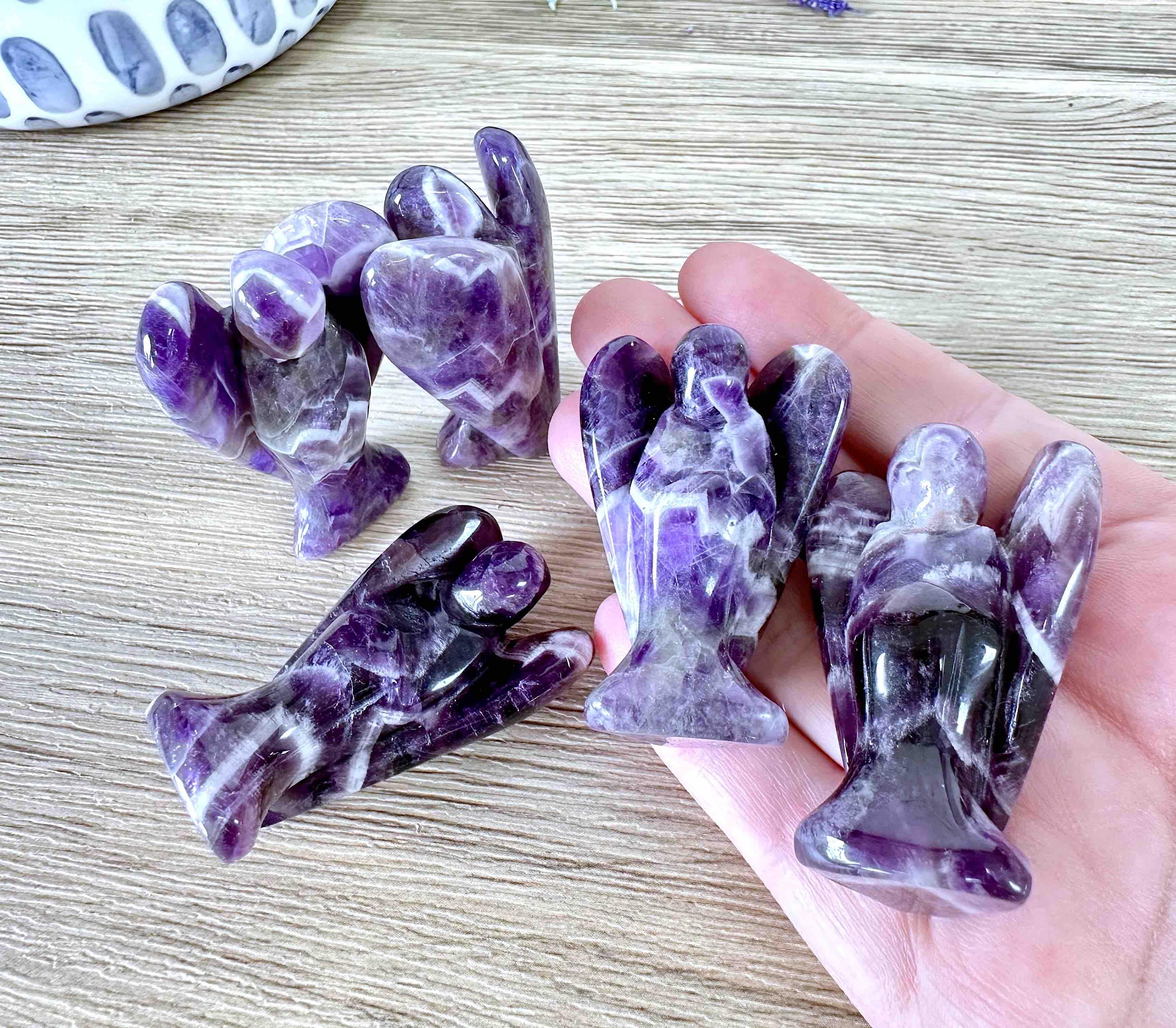 Purple Amethyst Crystal Angels - Online Crystal Shop