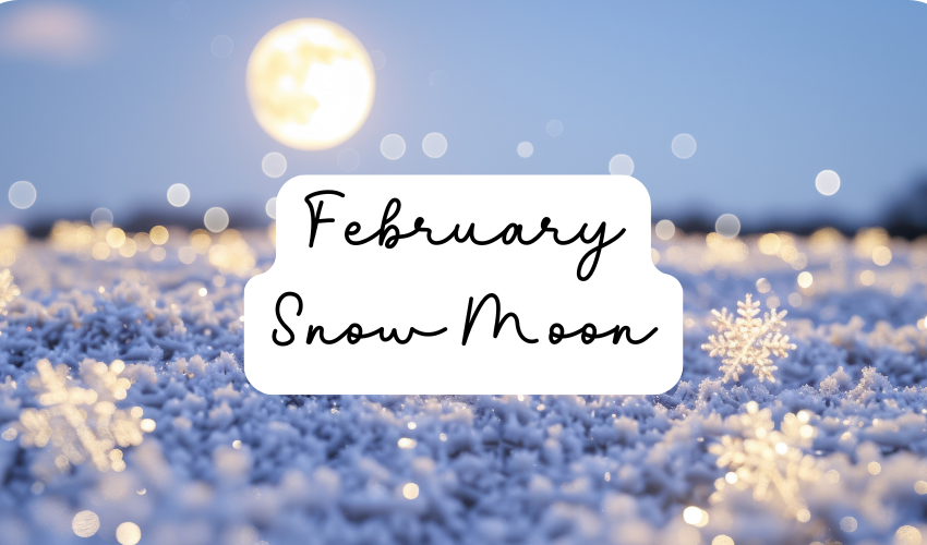 February Full Moon Snow Moon Meaning, Rituals and Crystals