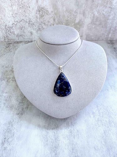 Crystal Pendants with Silver Mounts (Optional Silver Chains)