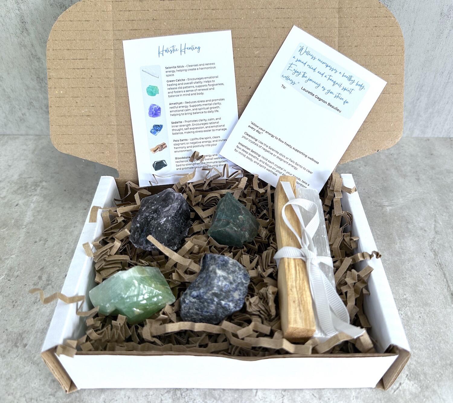 Holistic Healing Crystal Gift Box Set | Balance & Wellness