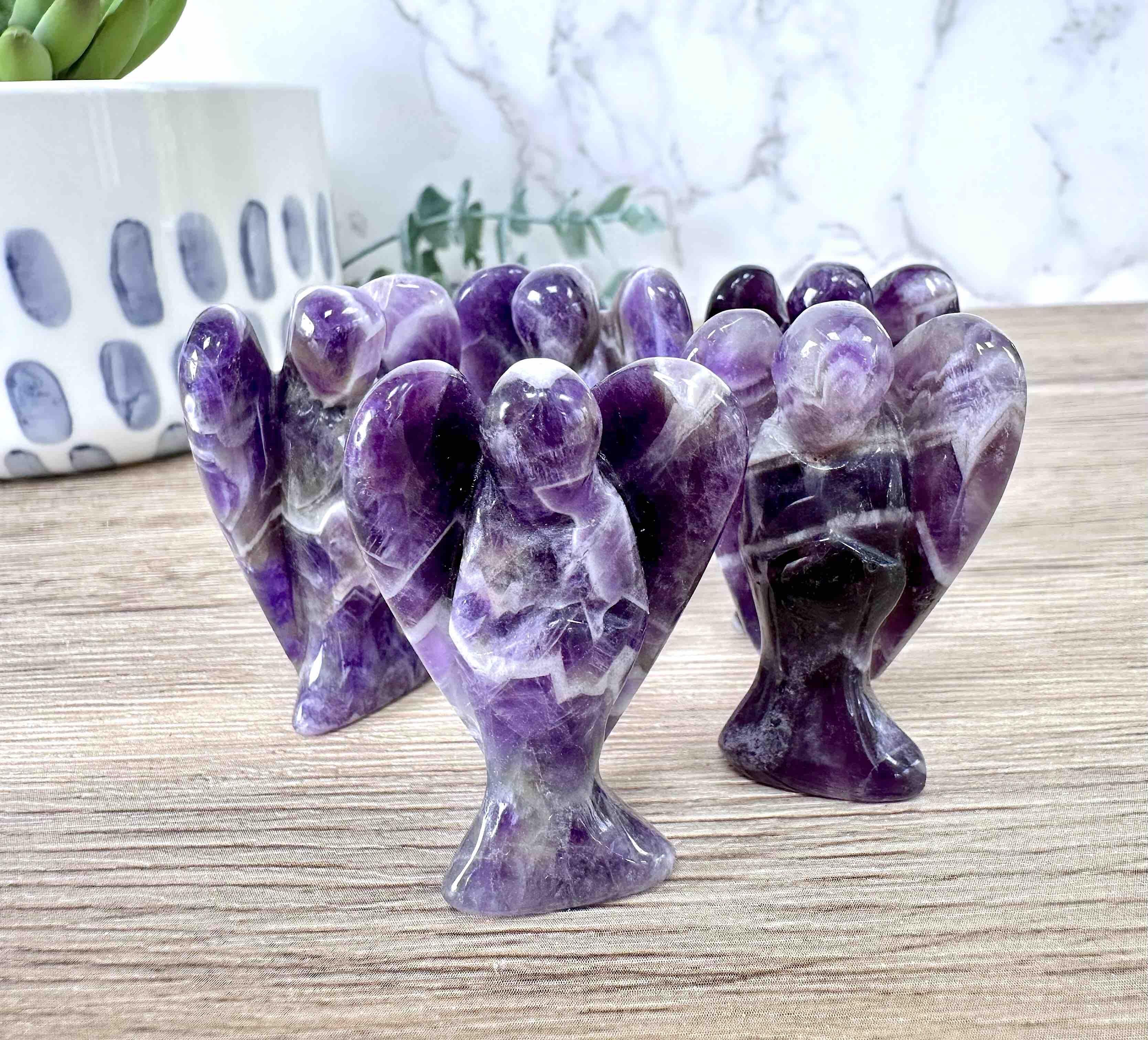 Purple Amethyst Crystal Angels - Online Crystal Shop
