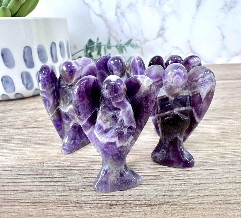 Purple Amethyst Crystal Angels - Online Crystal Shop